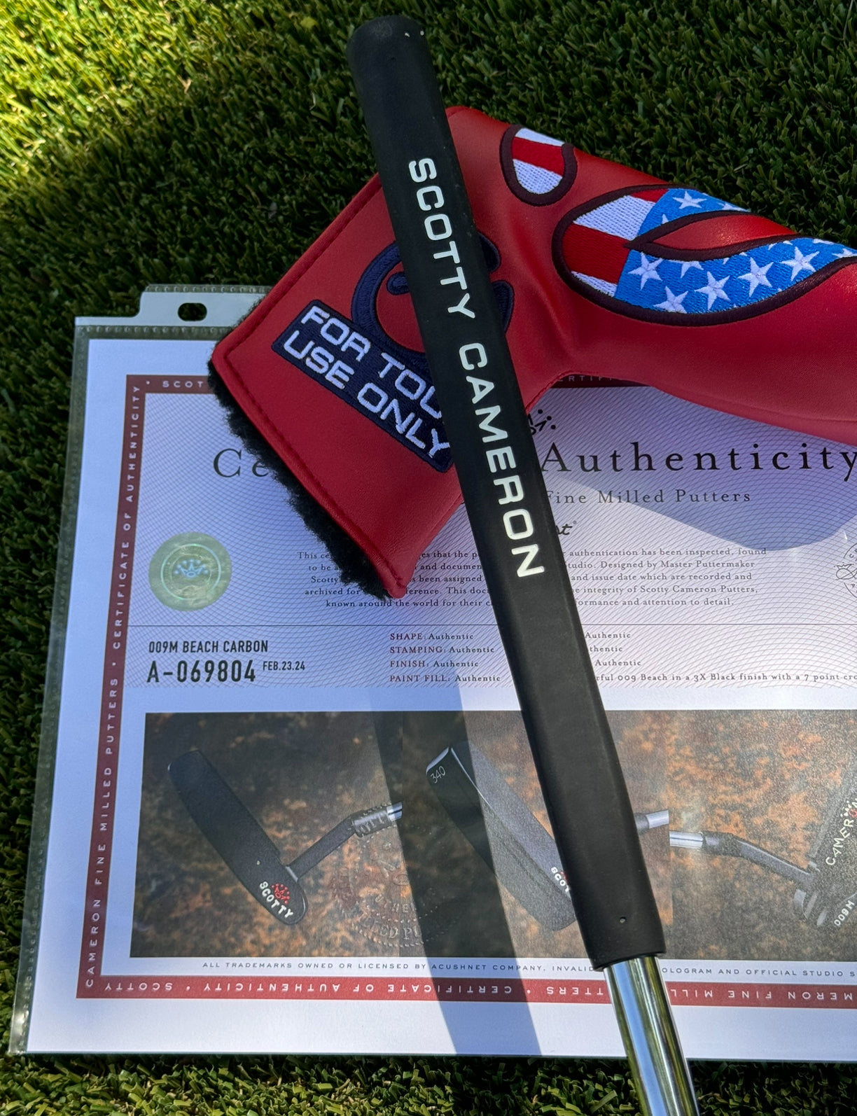 Scotty Cameron Brushed Black 009M 340G Beached Circle T Putter ...