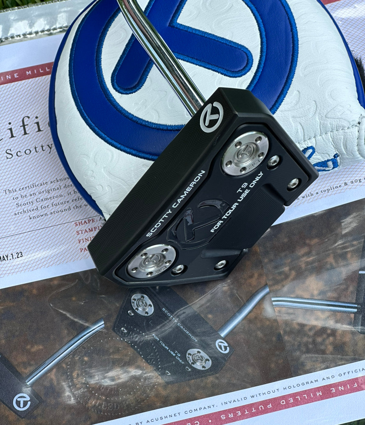 Scotty Cameron Tour Black Phantom T9 360G Circle T Putter - TourScottys.com