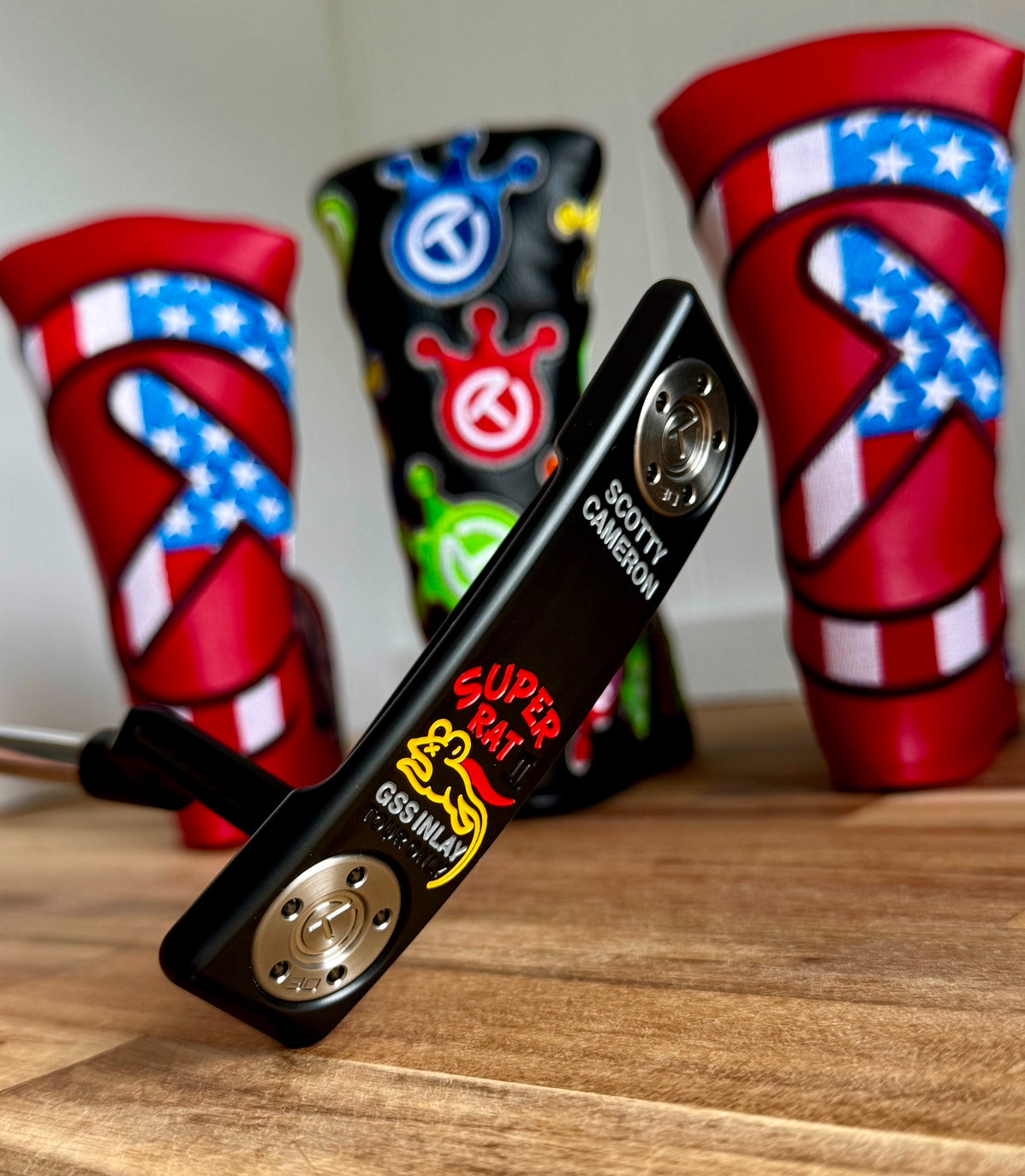 Scotty Cameron Tour Black Super Rat 2 GSS Insert 360G Circle T Putter ...