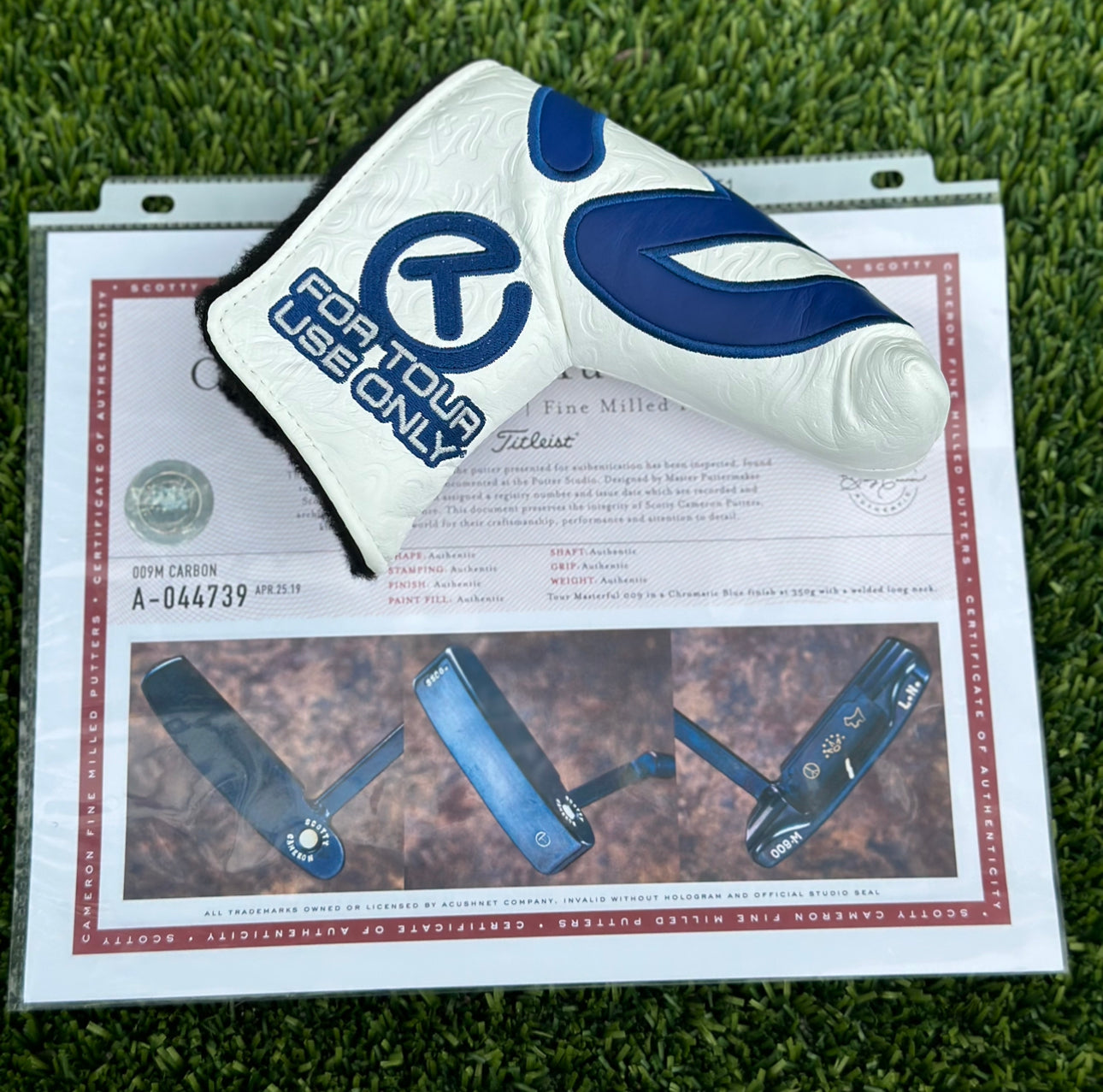 Scotty Cameron Tour 009M Welded Long Neck Chromatic Blue 350G Circle T ...