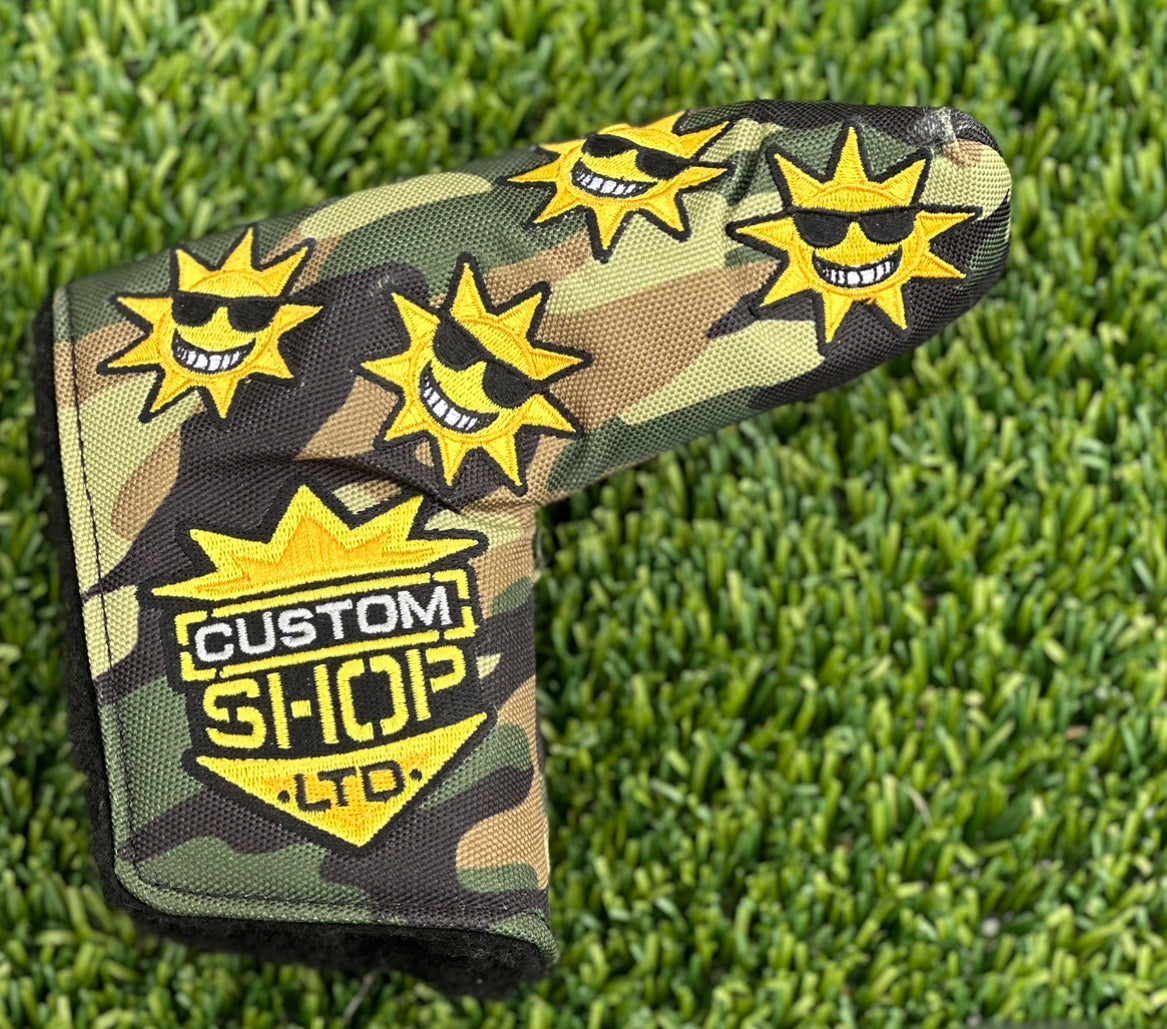 Scotty Cameron Limited Release CAMO SUNSHINE Custom Shop Blade Headcov ...